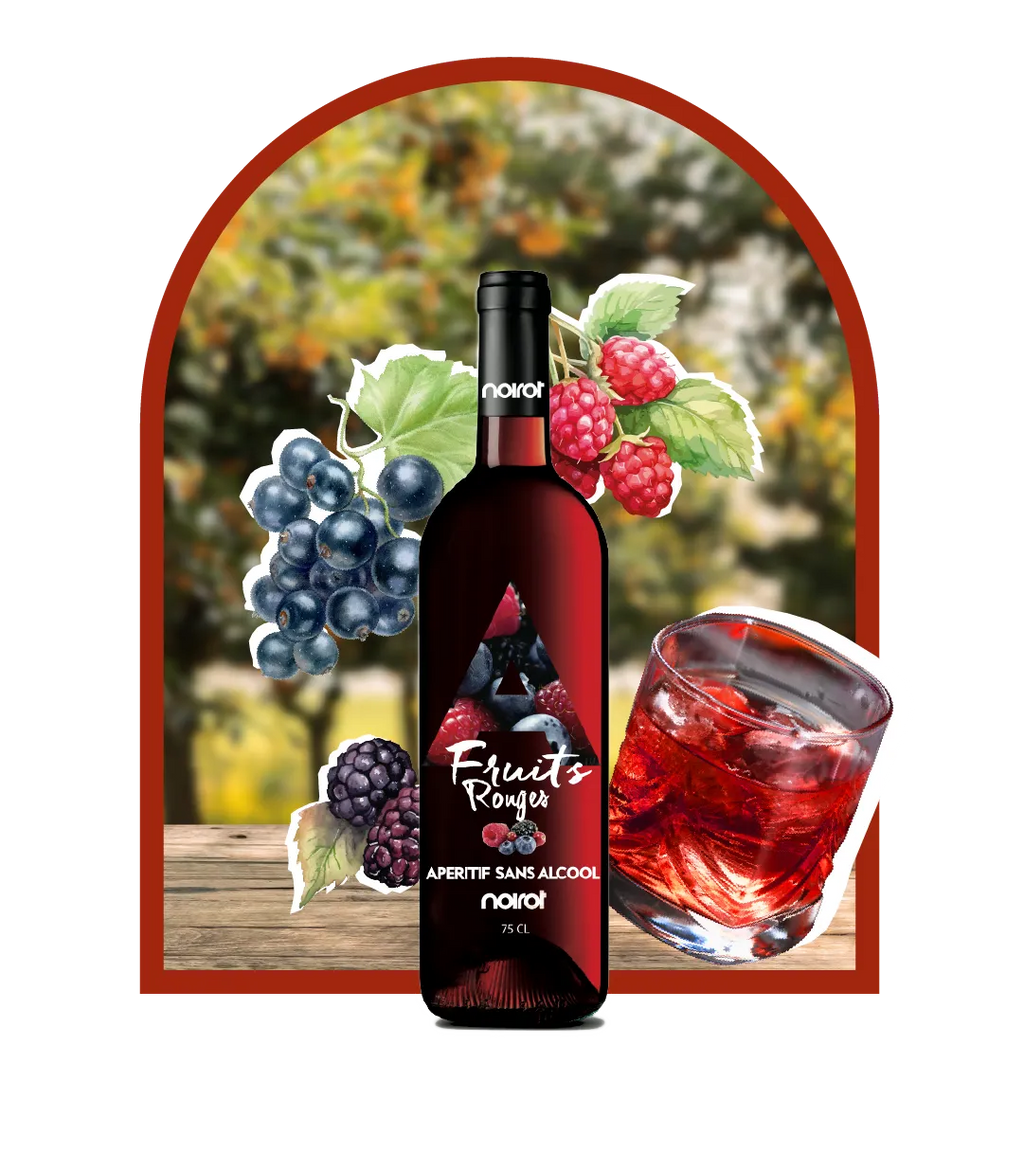 Apéritif sans alcool saveur Fruits Rouges - 75CL