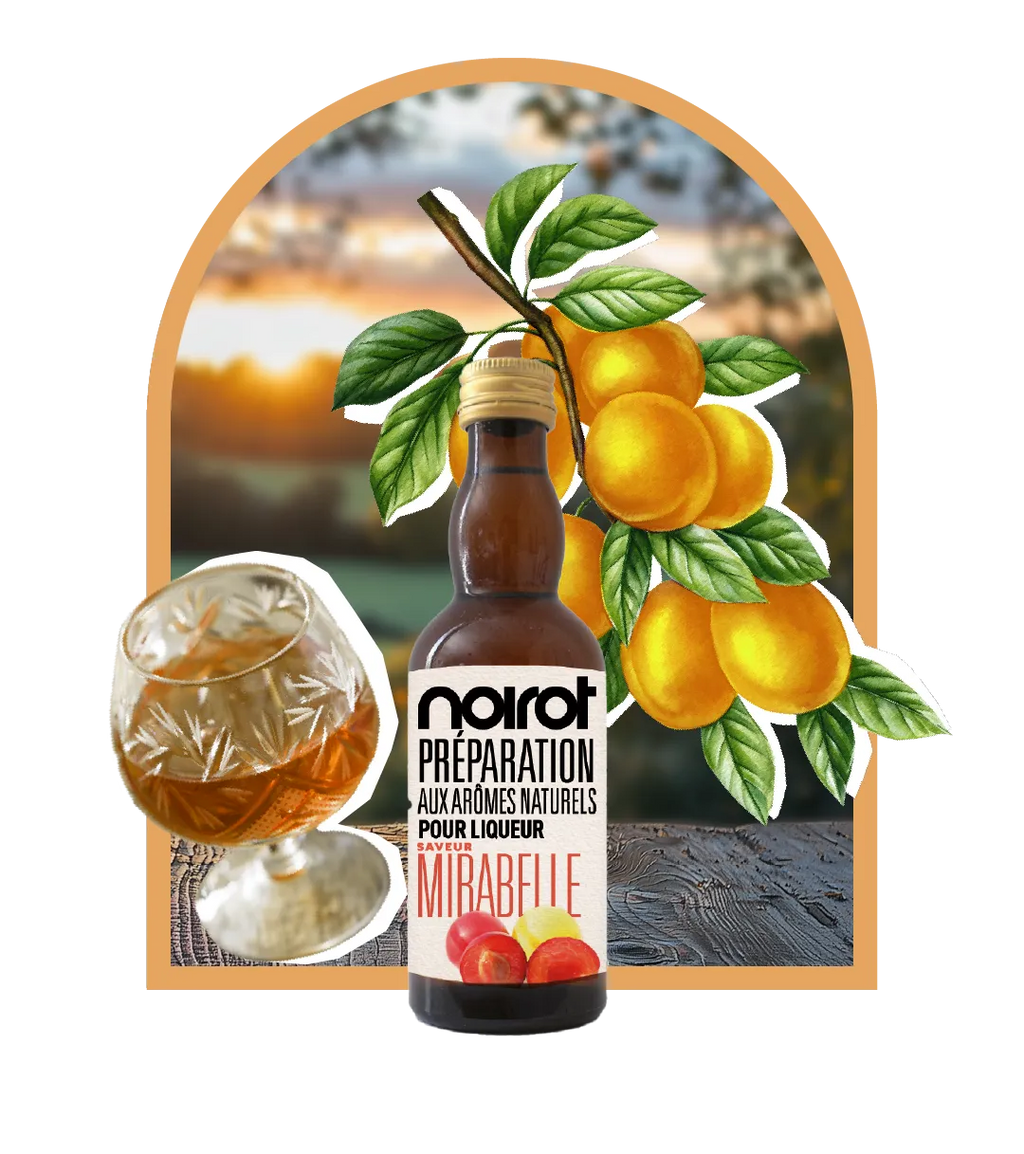 Preparation for Mirabelle Flavored Liqueur