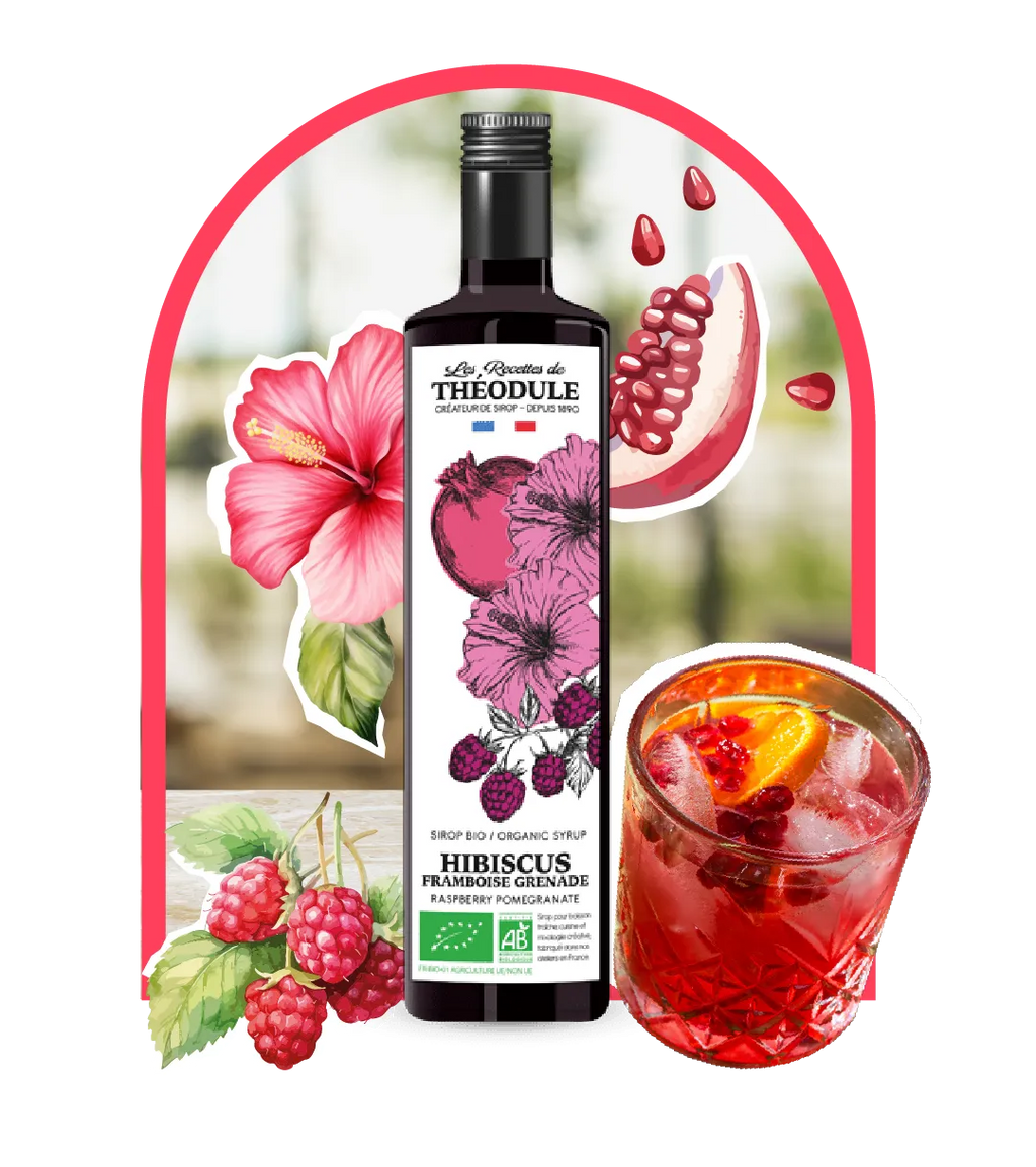 Sirop Hibiscus Framboise Grenade : Voyage Exotique et Gourmandise